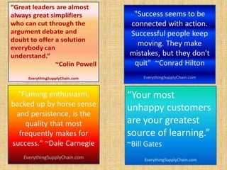 The Best Quotes for Business and Supply Chain Motivation | PPTX