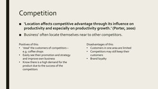 how to choose a great business location | PPTX