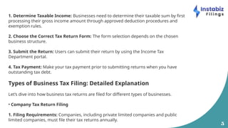 Business Tax Filing Made Simple: A Step-by-Step Guide | PPTX