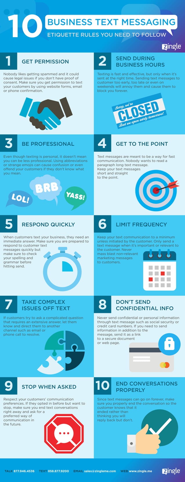 Business Text Messaging Etiquette Infographic | PDF