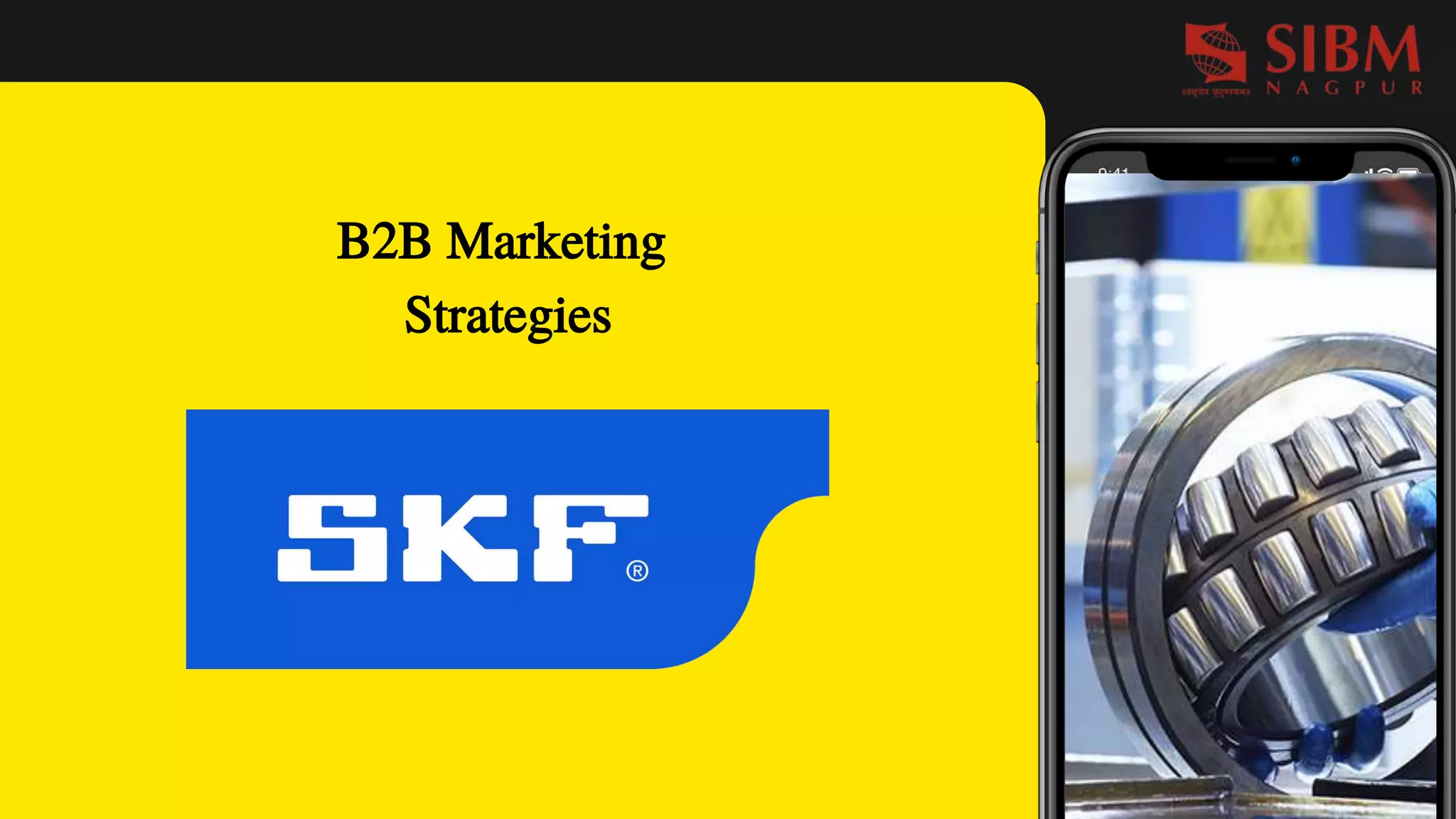SKF B2B Marketing Strategies | PPT