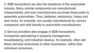 Business to business system(b2b) | PDF