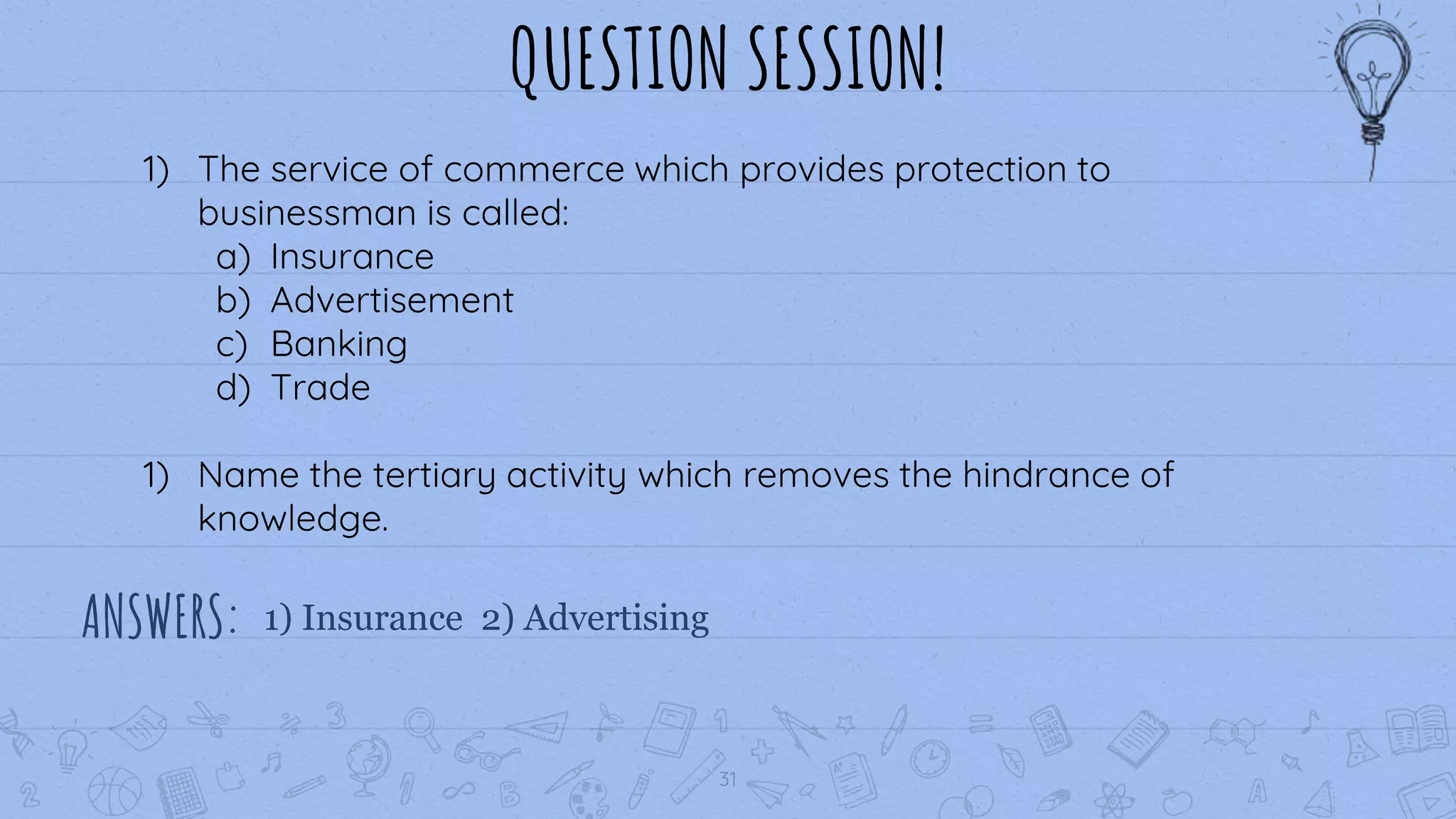 Class 11 Business Studies Chapter 1- Business, Trade and Commerce | PPTX