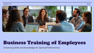 Business Training Methods for Employees.pptx