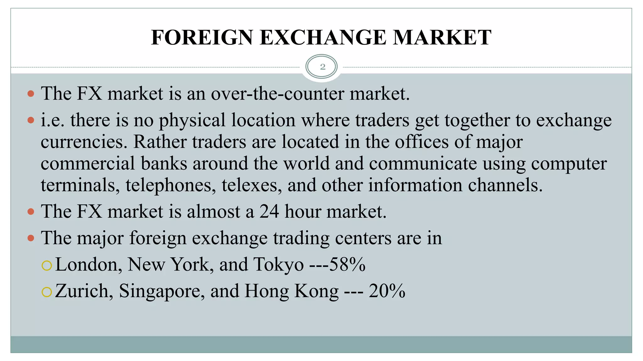 Business Transaction in Forex Market | PPT