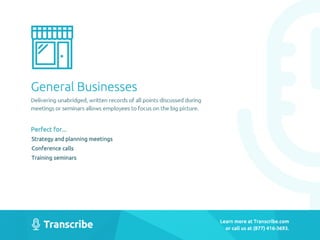 Business transcription simplified! | PPT
