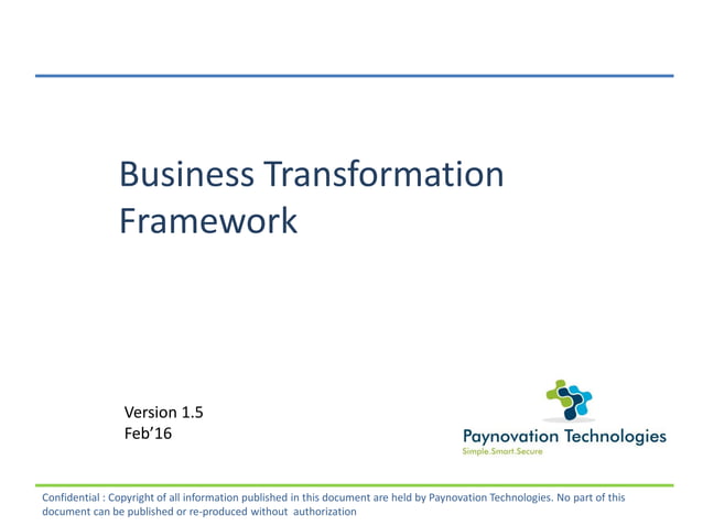 Business Transformation Framework | PDF | Business Banking & Finance ...