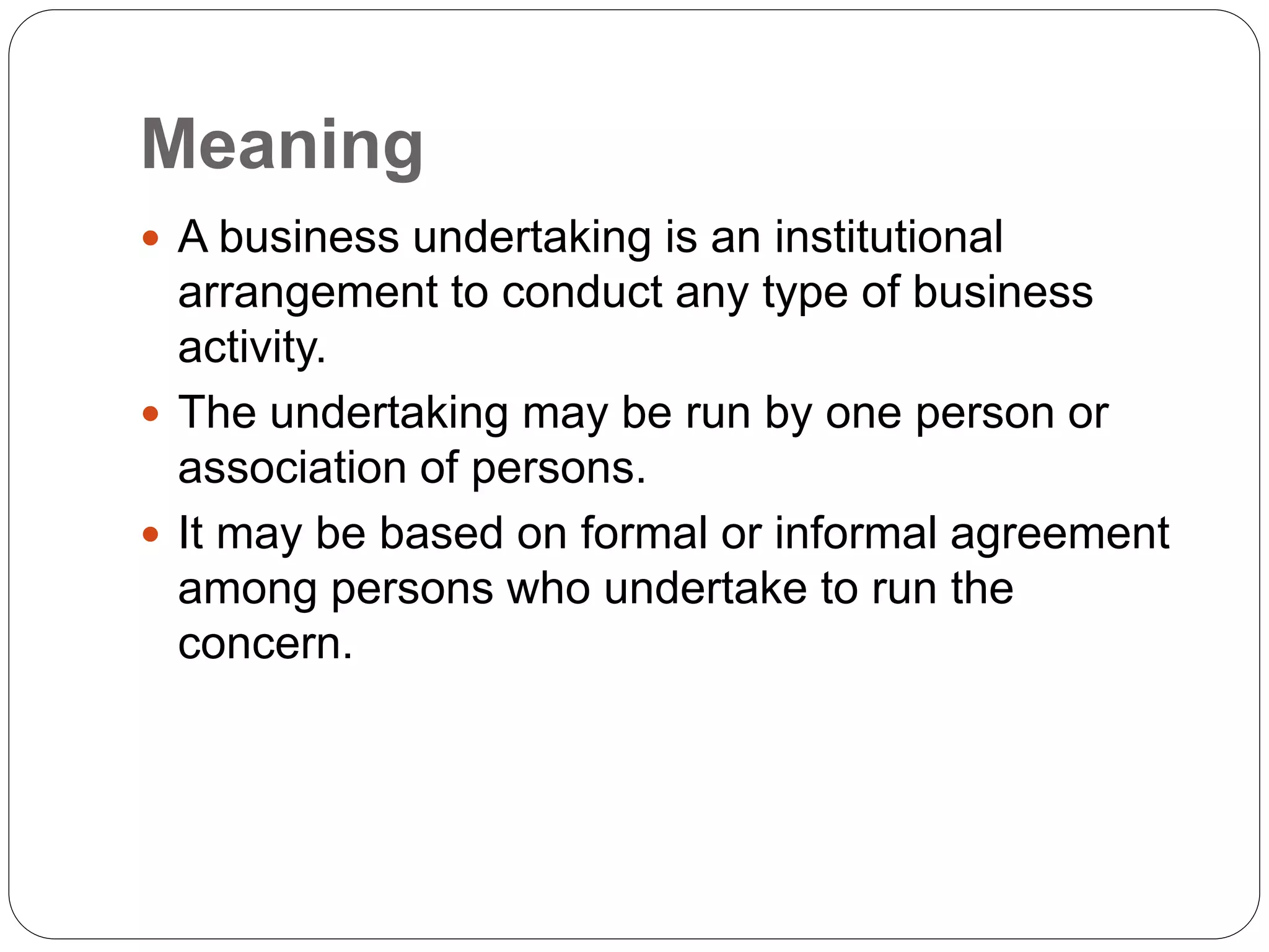 Business undertaking | PPTX