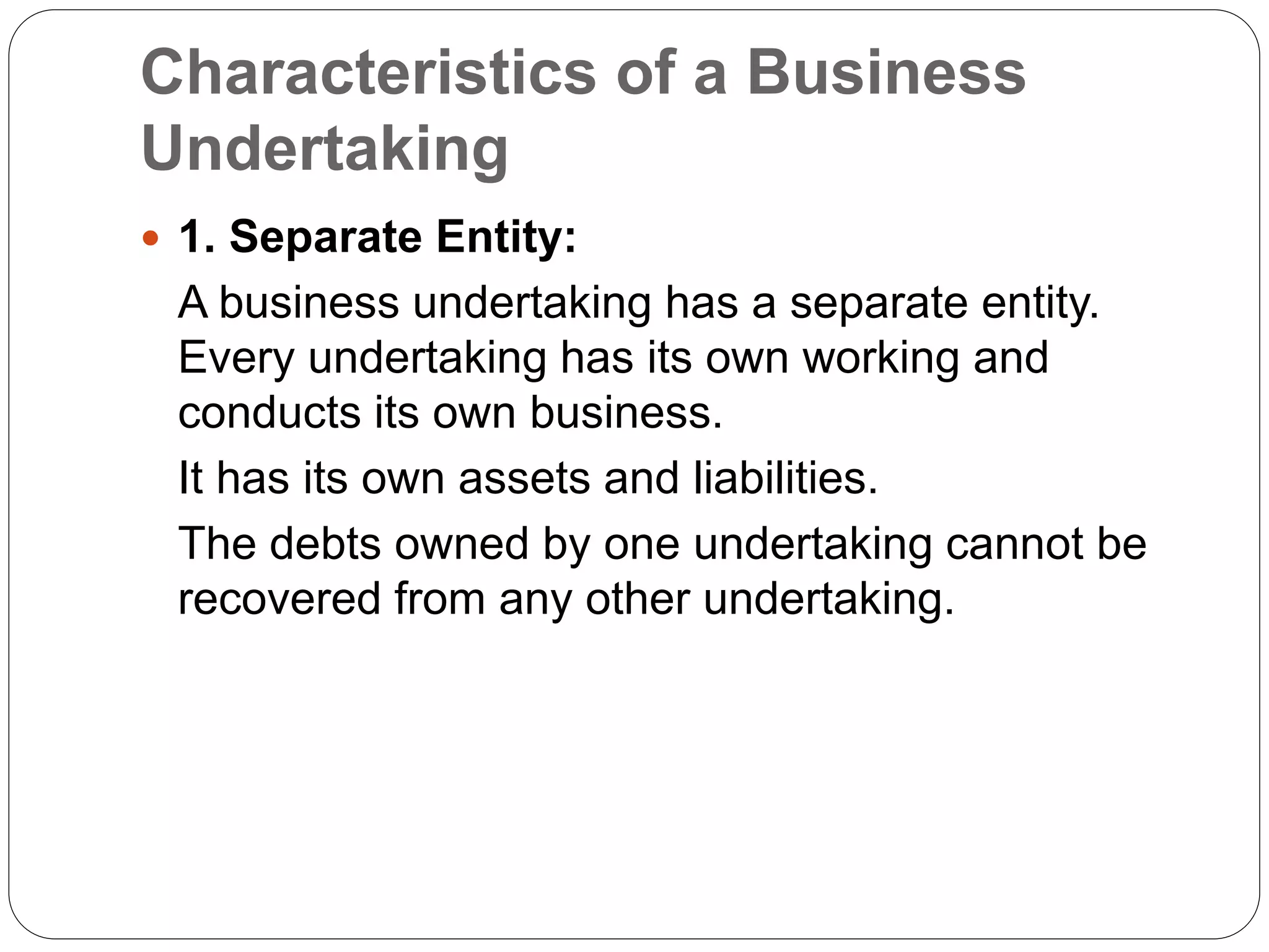 Business undertaking | PPTX