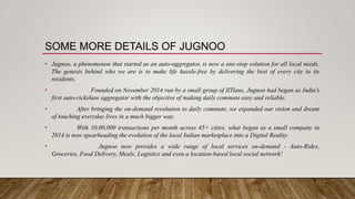 "Jugnoo" Business update session | PPTX