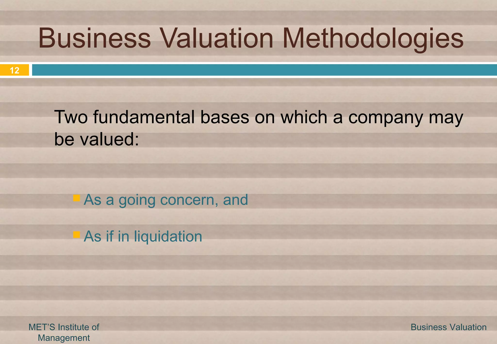 Business Valuation | PPT