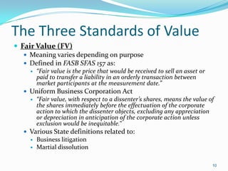 Business valuation fundamentals & the maximization of entity value | PPTX