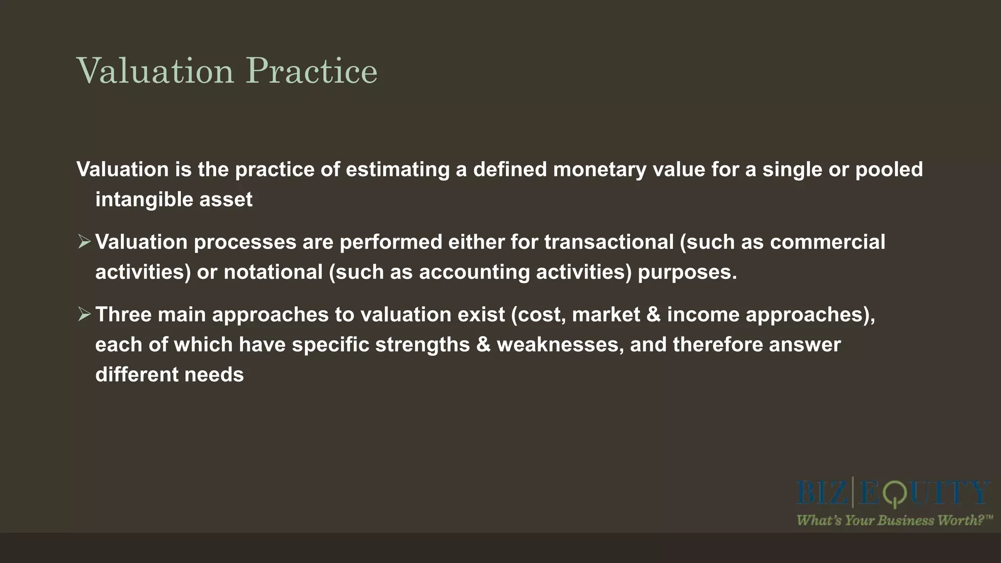 Business valuation methods | PPT