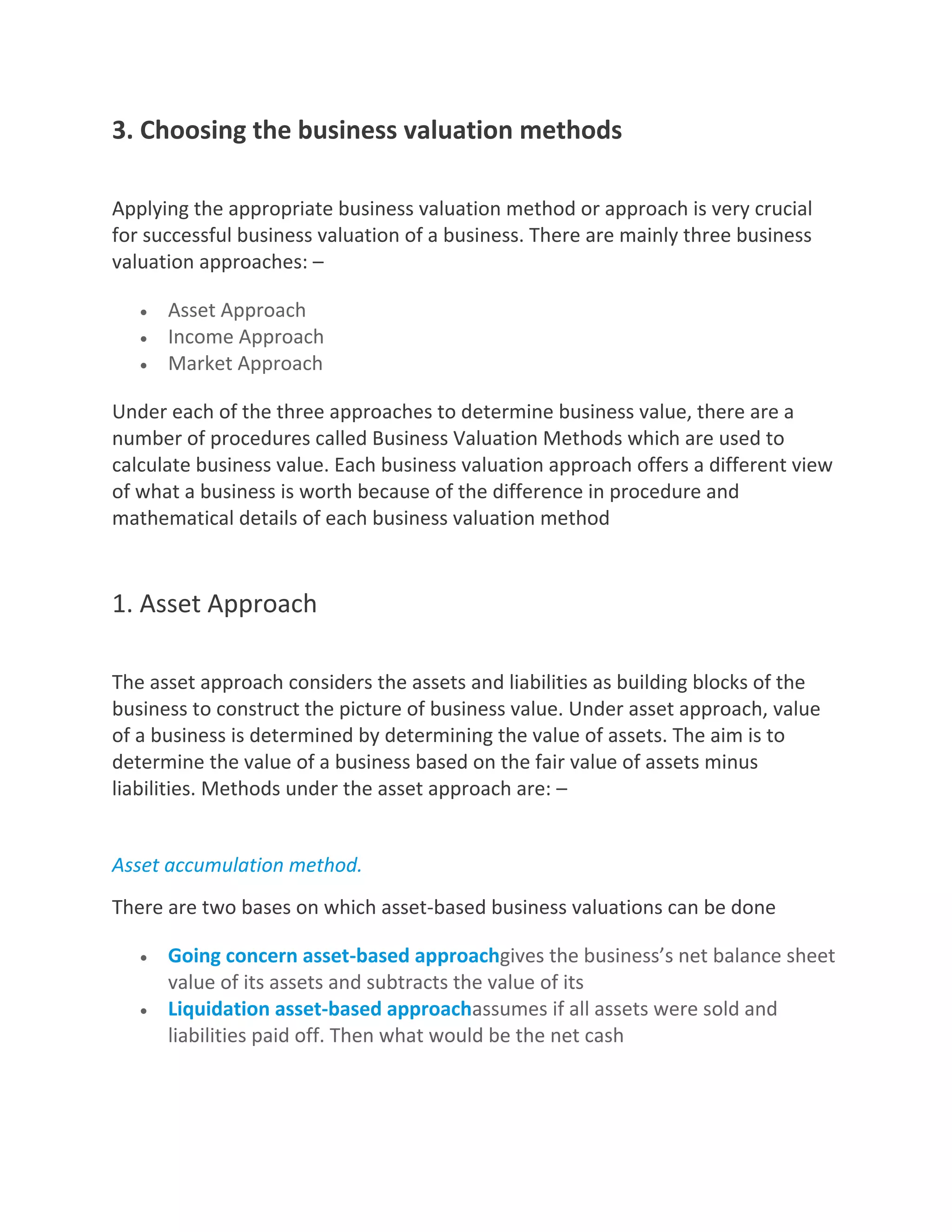 Business valuation methods for small business | PDF