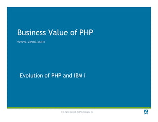 Business value of PHP | PPT