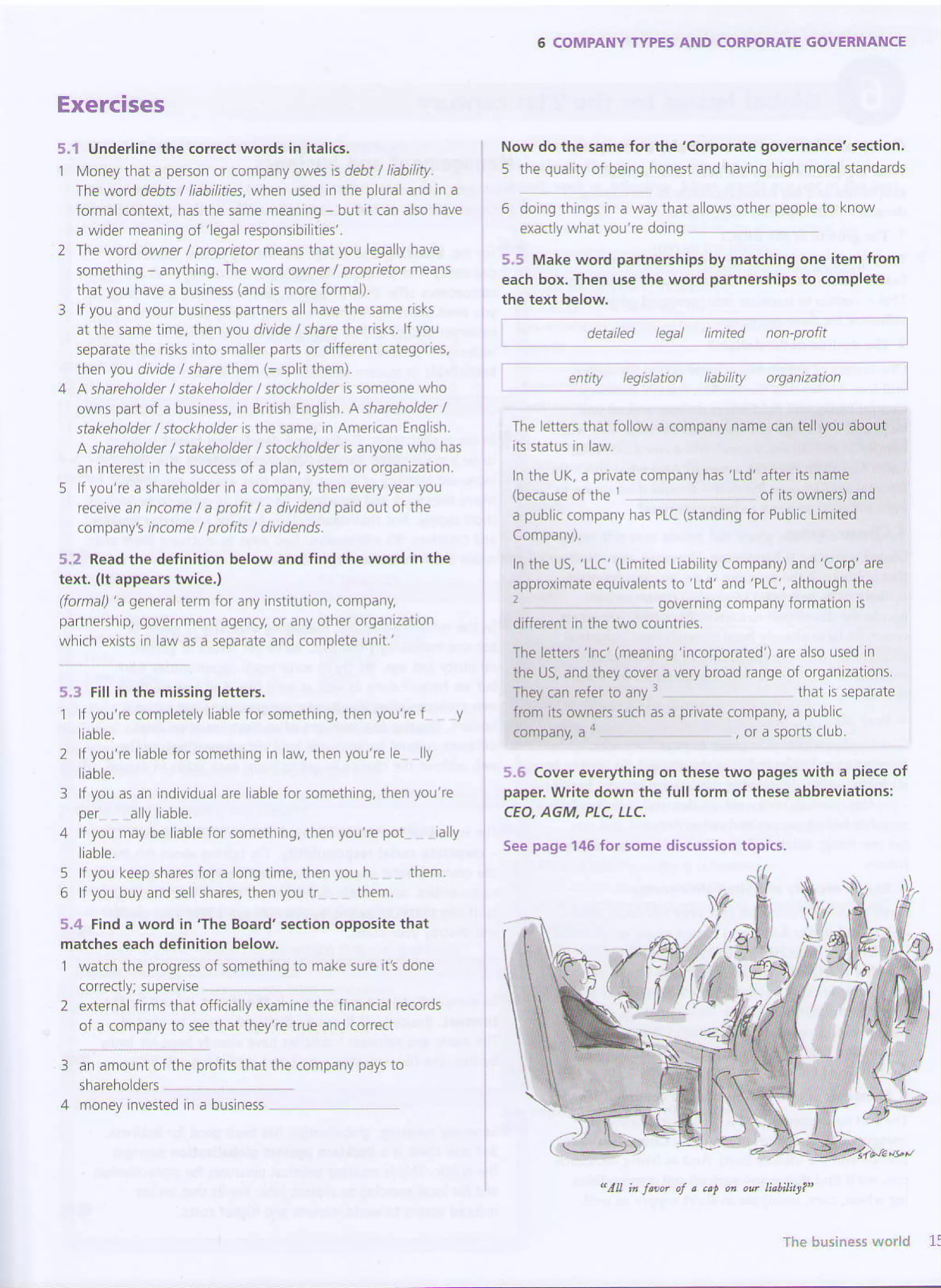 Business vocabulary builder. intermediate to upper intermediate | PDF ...