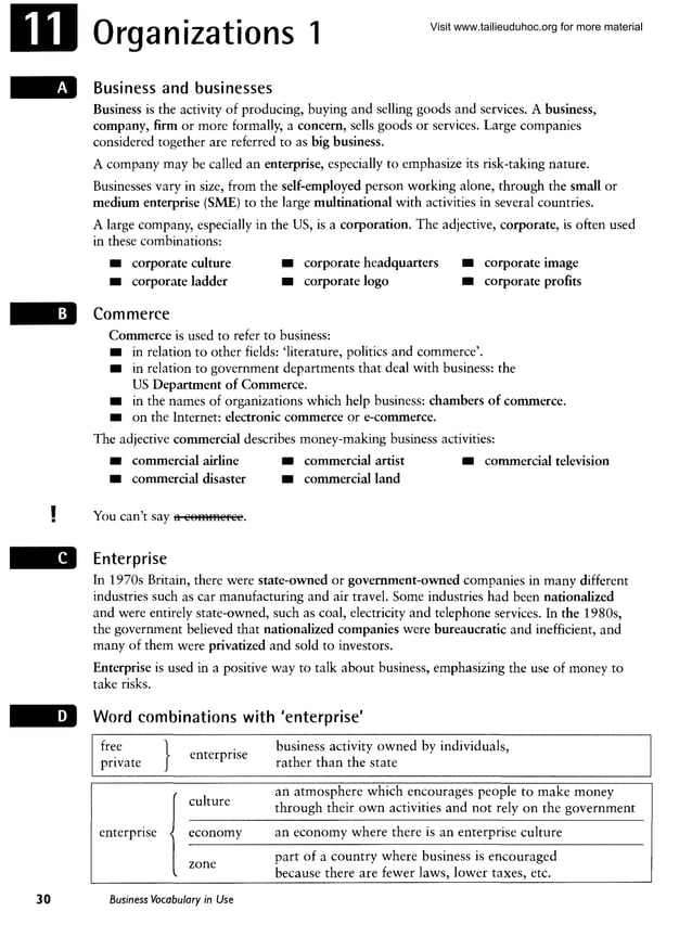 Business vocabulary in use | PDF