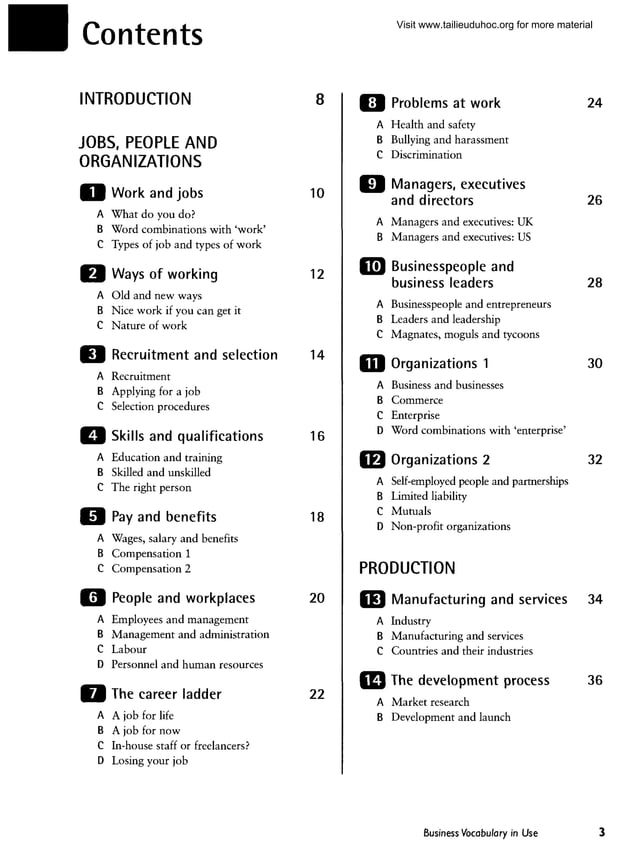 Business vocabulary in use | PDF