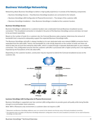 Comcast Business voice edge technical overview | PDF