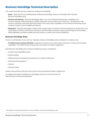 Comcast Business voice edge technical overview | PDF