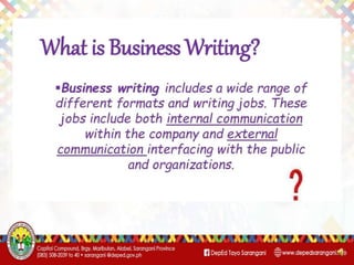 Business Writing | PPT