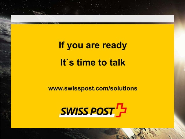 Business with Swiss Post Solutions | PPT