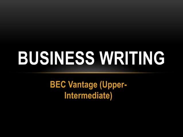 Business writing | PPT