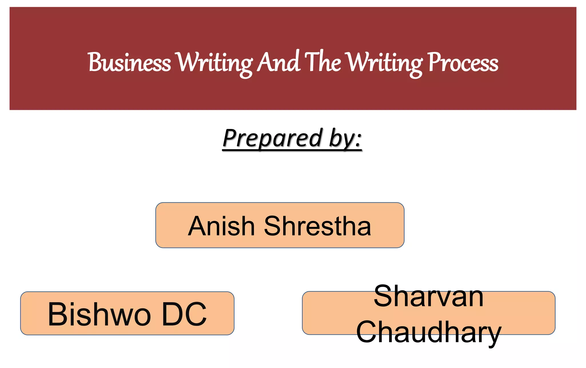 Business writing and the writing process | PPTX