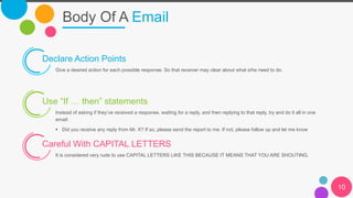 Business writing~ email etiquette's | PPSX