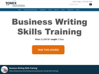 Business Writing Skills Training | PPTX