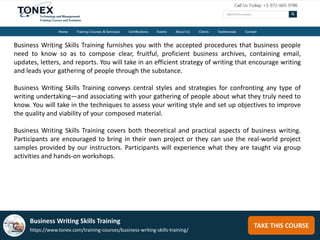 Business Writing Skills Training | PPTX
