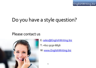 Business Writing Style Guide Your Writing Companion | PPT