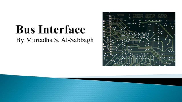 Bus Interfacing with Intel Microprocessors Based Systems | PPTX
