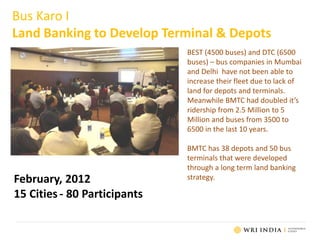 Bus Karo: Modernizing City Bus Services – Vision 2022 (Day 1) | PPT