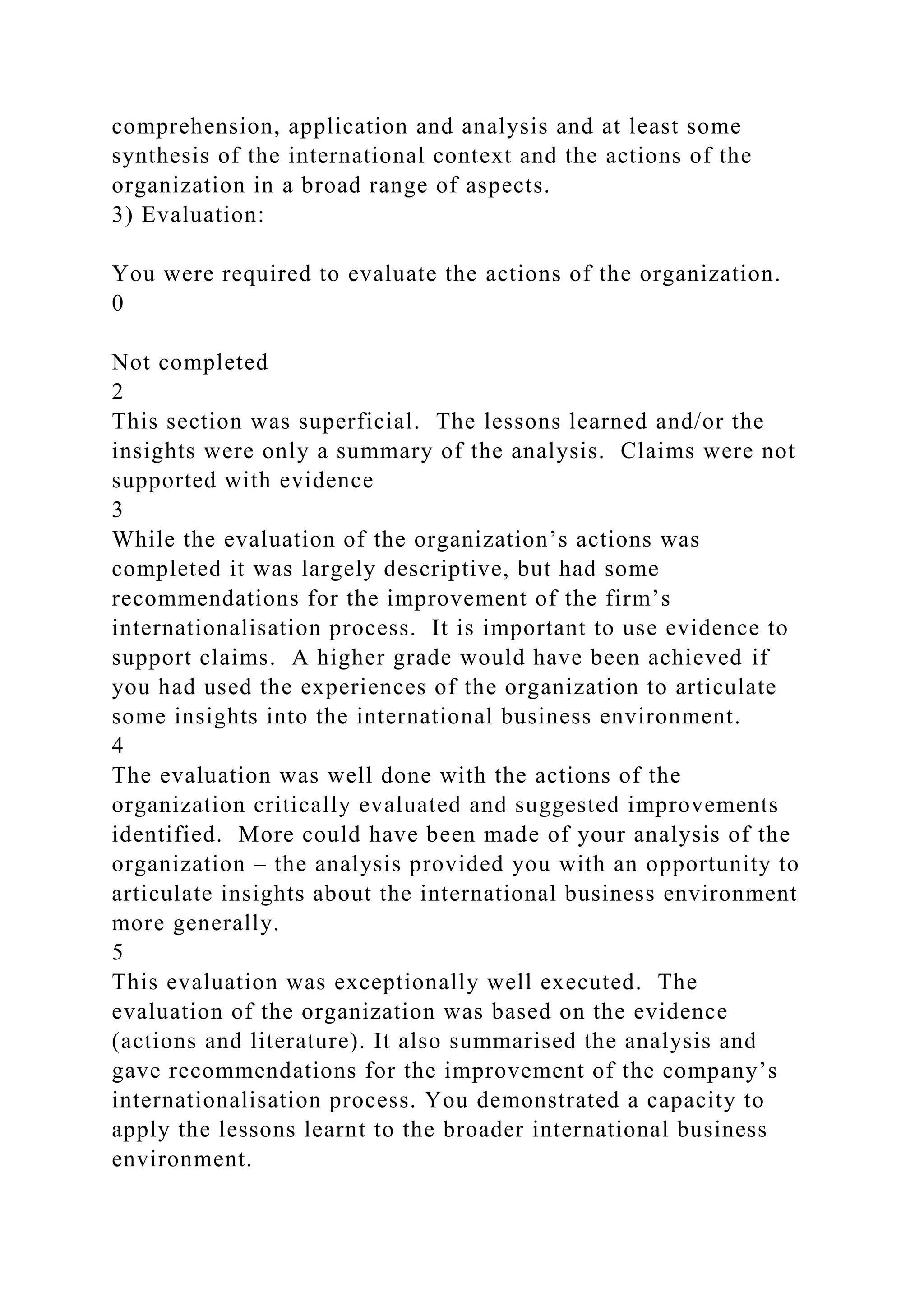 BUSM 1222 International Business –Marking Rubric for EssayHow .docx