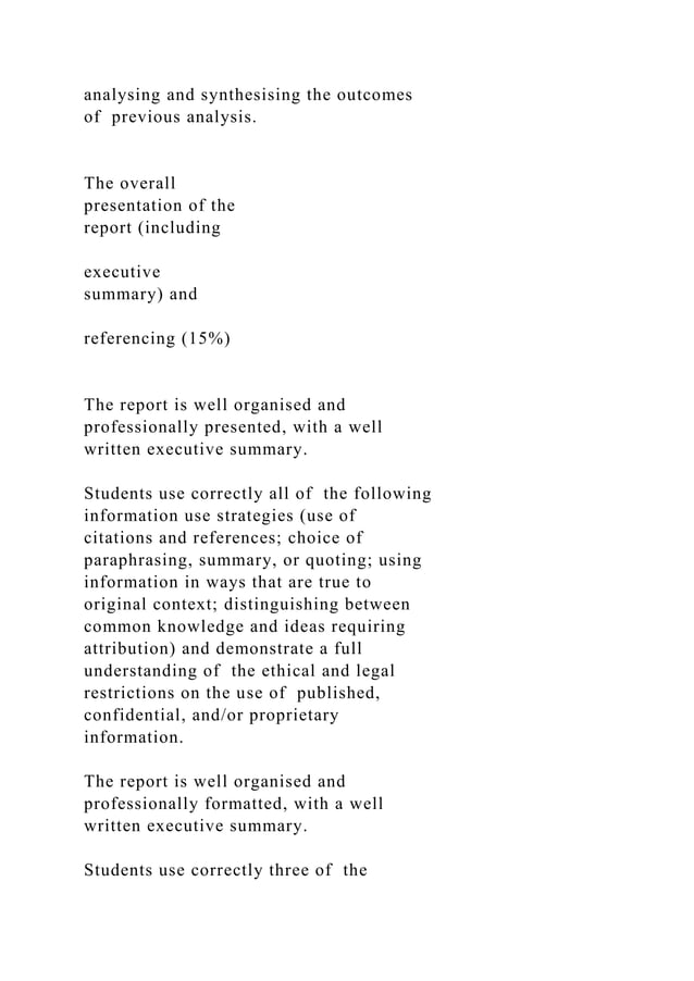 BUSM3200 Strategic Management Assignment marking criteria Seme.docx