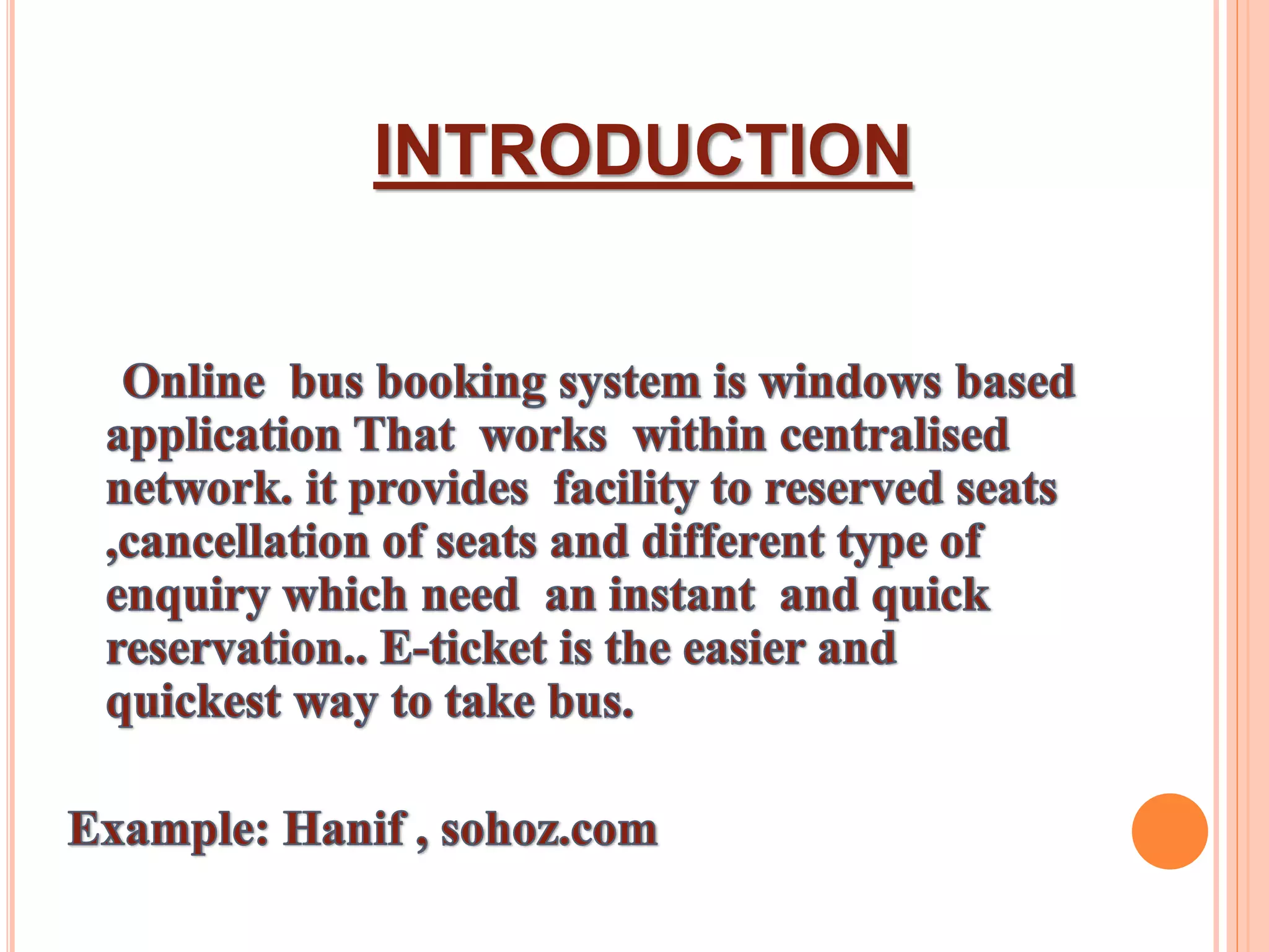 Bus management system | PPTX