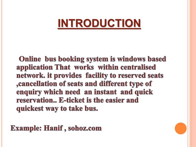 Bus management system | PPTX