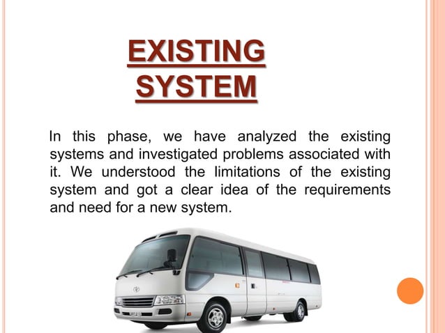 Bus management system | PPTX