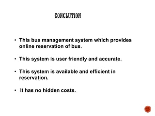 Bus management system | PDF | Operating Systems | Computer Software and Applications