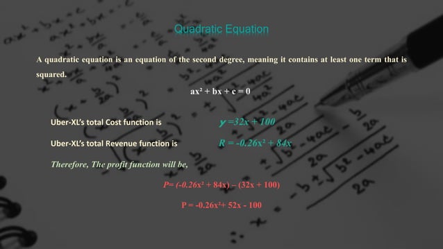 Application of Business Mathematics in real life (PPT) | PPTX