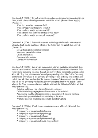 Busn 115 final exam set 1 | PDF