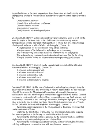 Busn 115 final exam set 1 | PDF