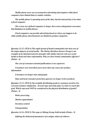 BUSN 115 Final Exam Set 3 | PDF