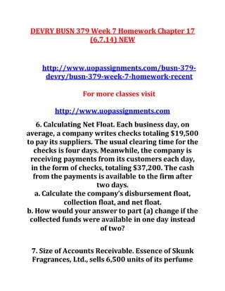 BUSN 379 Entire Course NEW | PDF