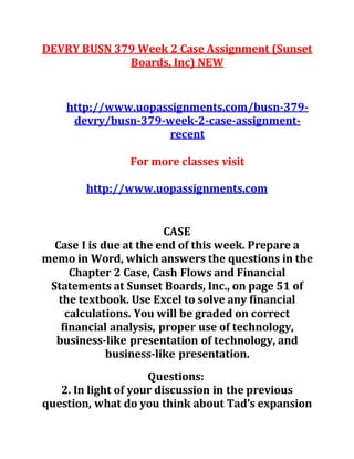 BUSN 379 Entire Course NEW | DOCX
