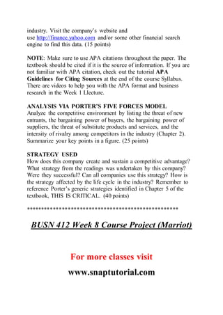 BUSN 412 Enhance teaching / snaptutorial.com | DOCX