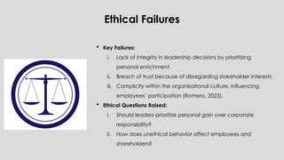 Tyco Corporate Scandal of 2002: Ethics Case Analysis | PPTX