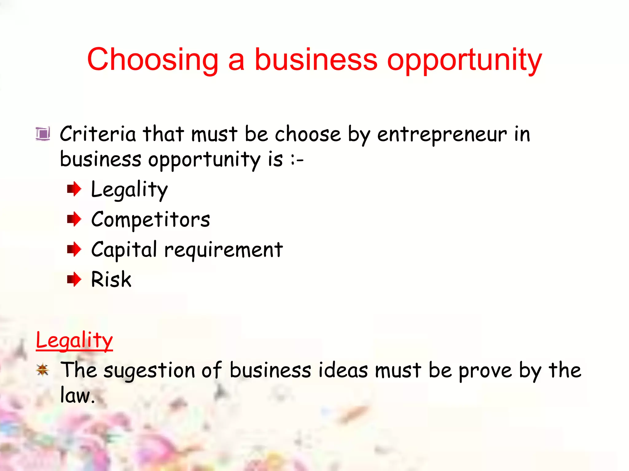 Identifying Business Opportunity | PPTX
