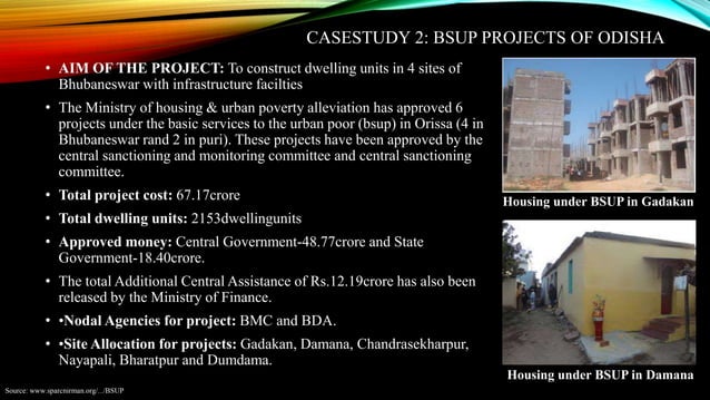 Basic services to Urban poors(BSUP) | PPTX